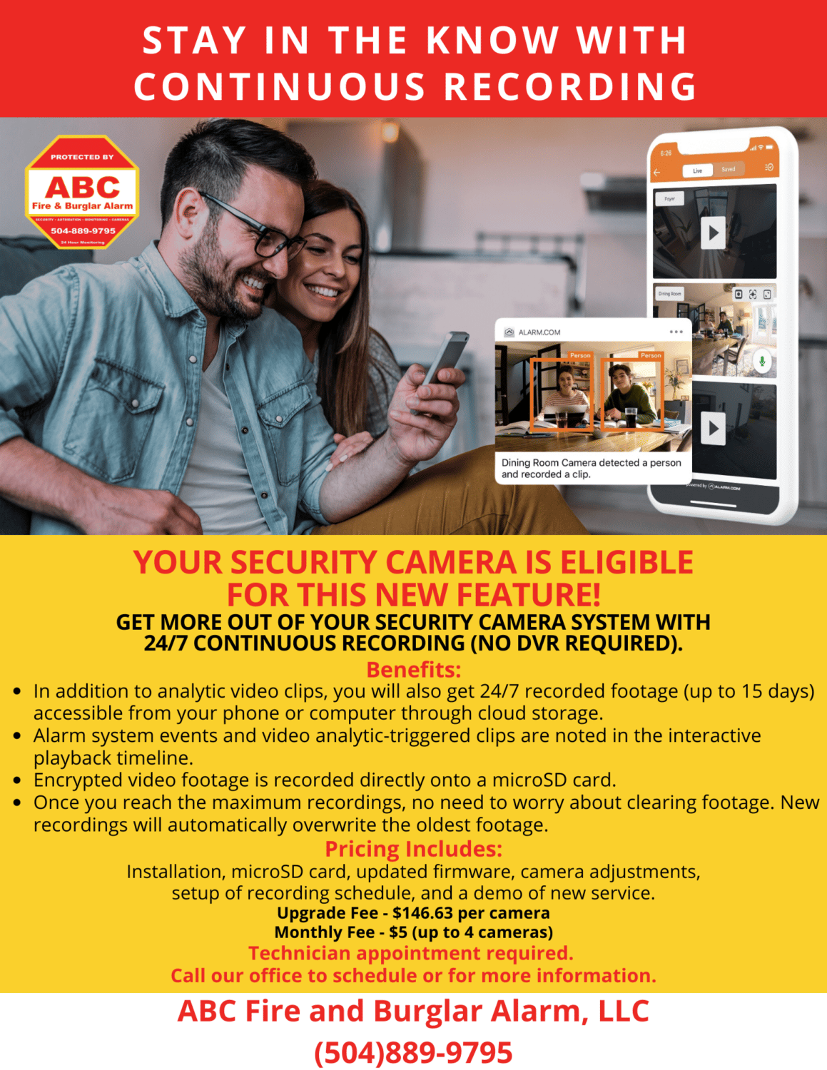 Upgrade Your Security Camera- ABC Fire and Burglar Alarm